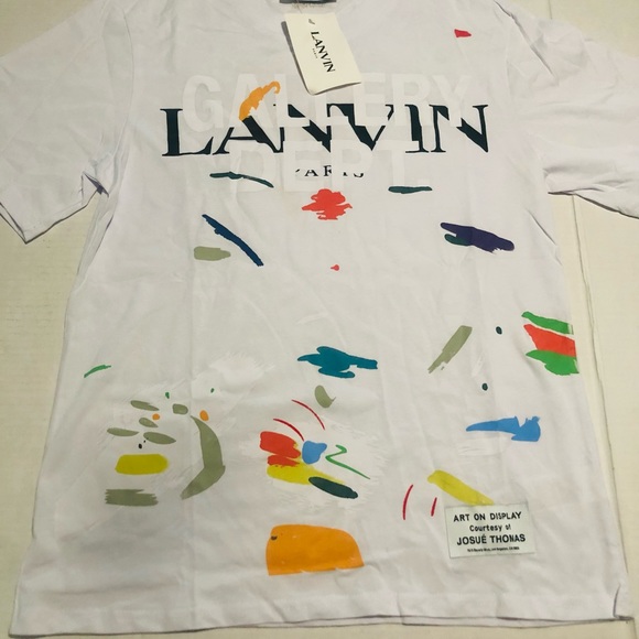 Gallery Dept | Shirts | Gallery Dept Lanvin Tshirt Paint Splatter ...